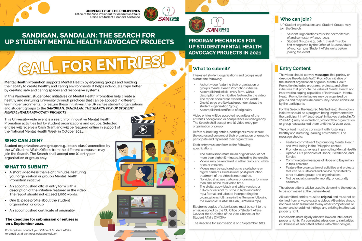 UP CALLS PARTICIPANTS FOR MENTAL HEALTH ADVOCACY PROJECT - The POST