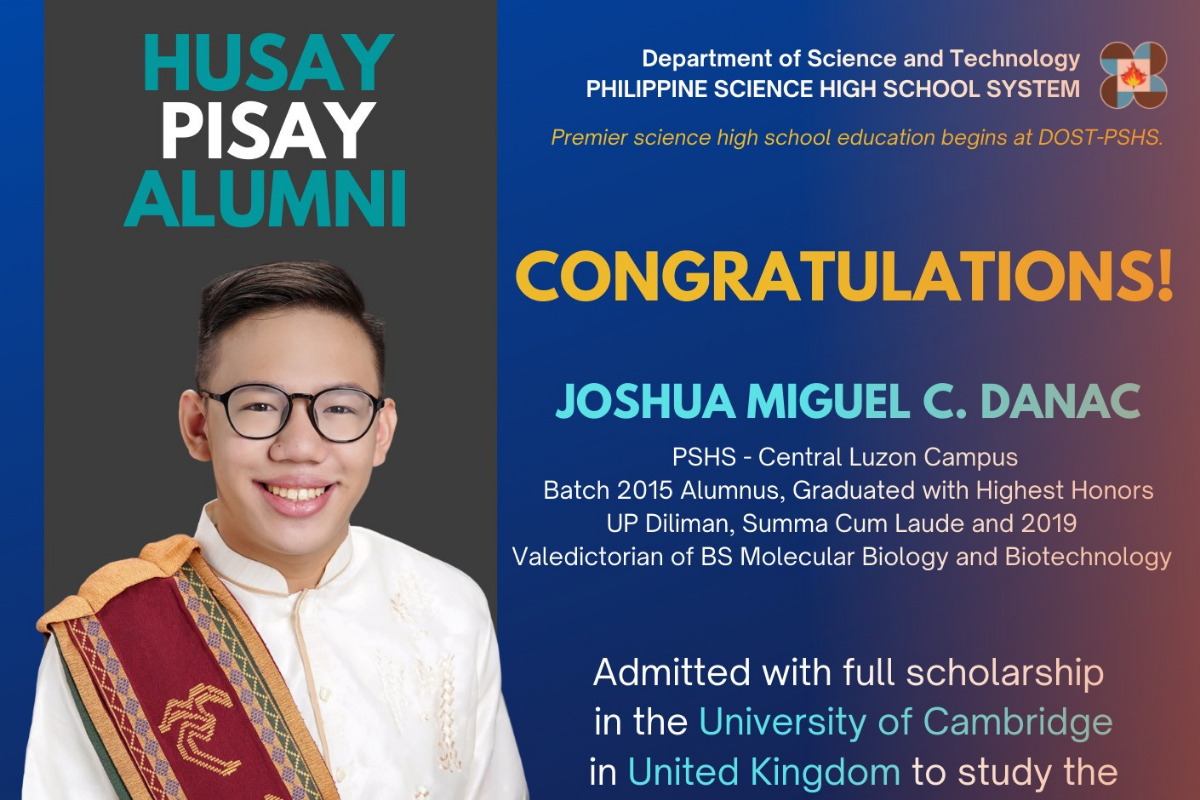 PISAY GRADUATE GETS CAMBRIDGE SCHOLARSHIP - The POST