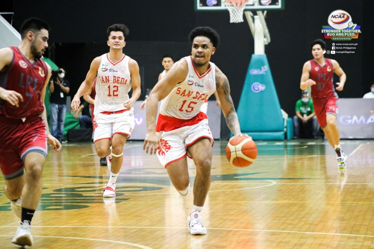 JB BAHIO CLUTCHES A THREE AS SAN BEDA ESCAPES SAN SEBASTIAN TO REMAIN ...