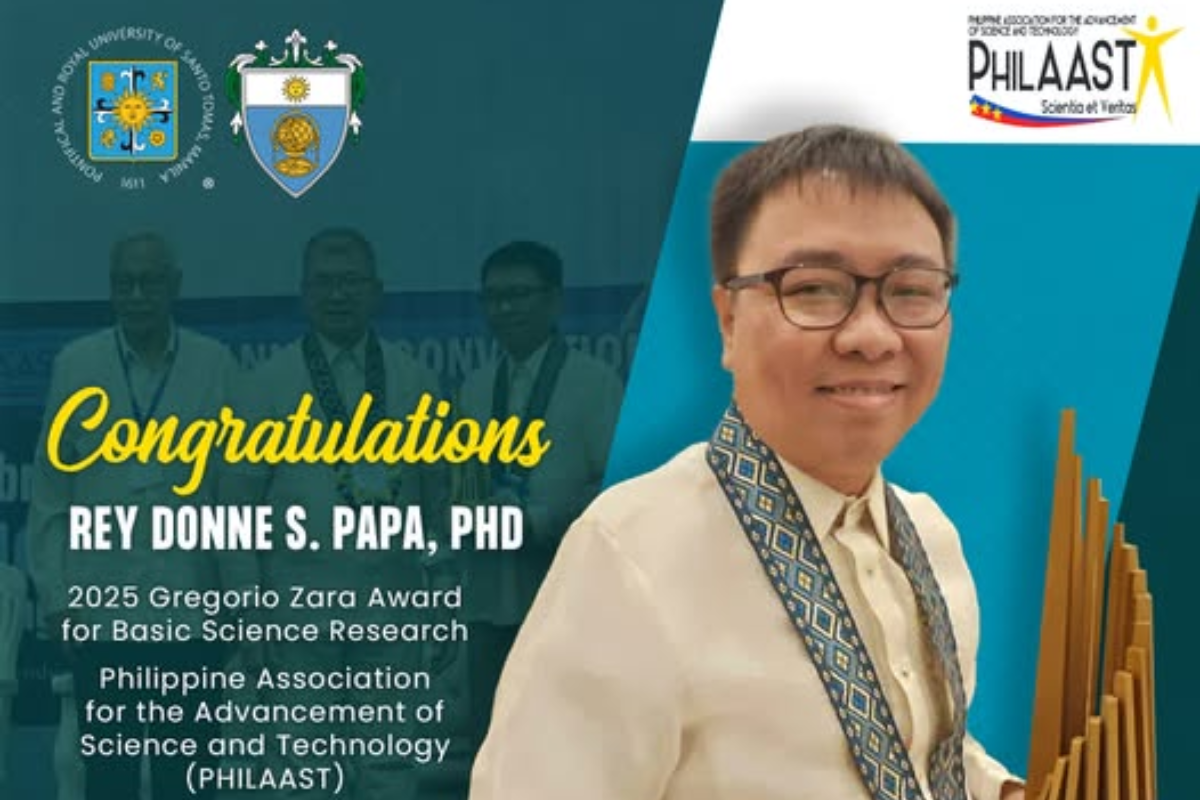 UST SCIENCE DEAN RECEIVES 2025 GREGORIO ZARA AWARD FOR BASIC SCIENCE ...