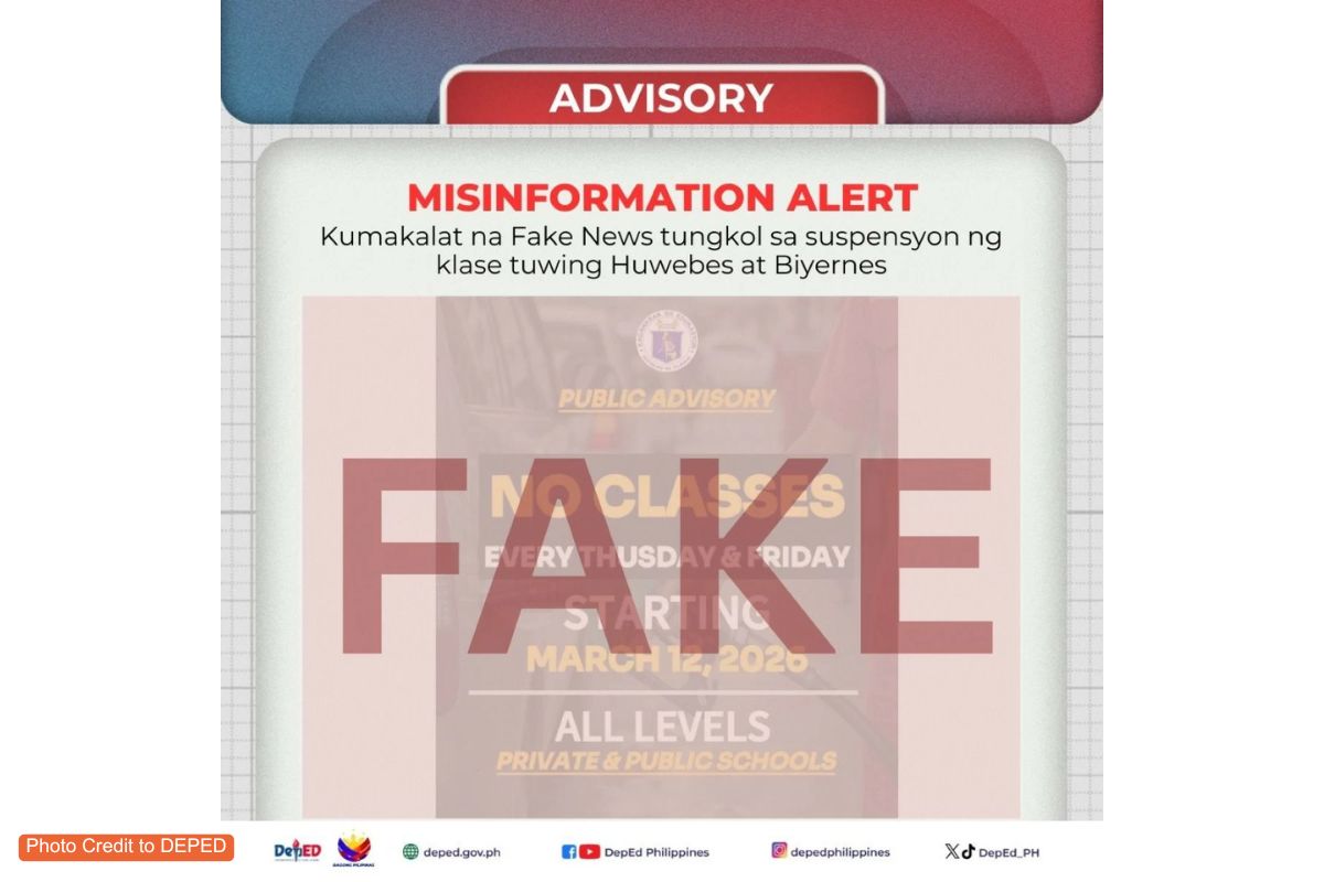 DEPED DEBUNKS FAKE POST CLAIMING THURSDAY–FRIDAY CLASS SUSPENSION - The ...
